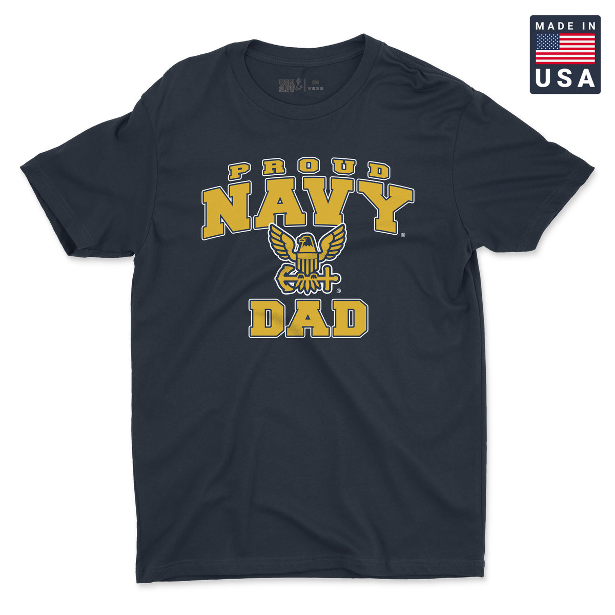Proud Navy Dad T-Shirt | Men's | USN For Life | — USN for Life