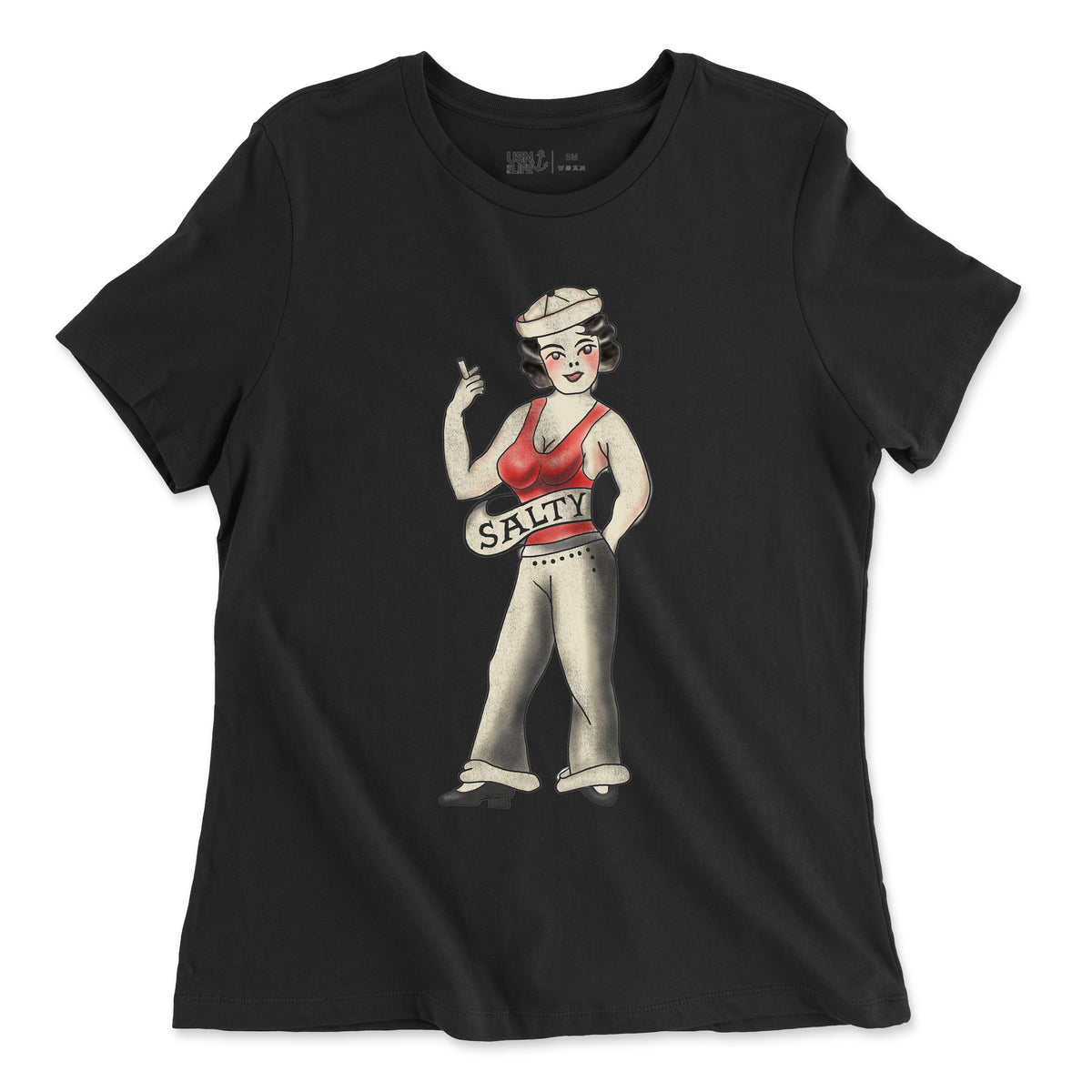 Salty Pin Up T-Shirt | Women's | USN For Life | — USN for Life