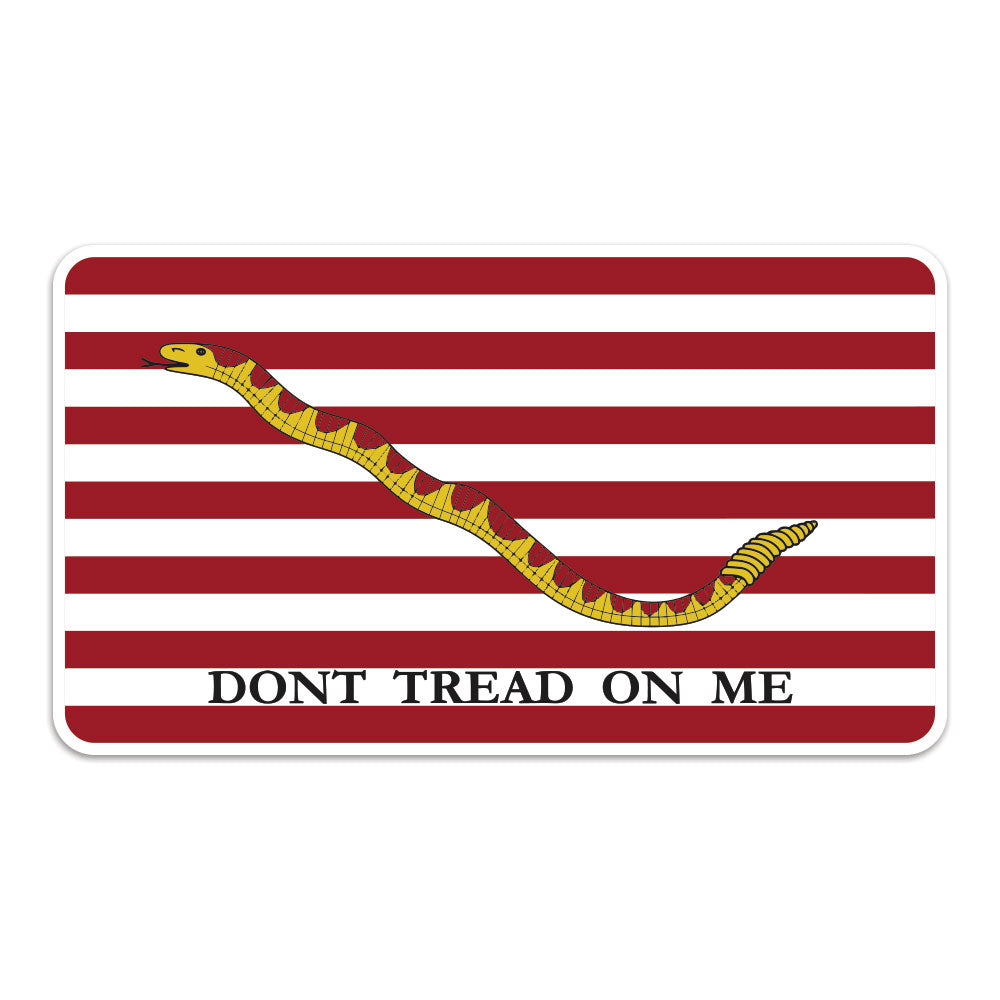 Jack Flag (Don't Tread On Me) Sticker — USN for Life