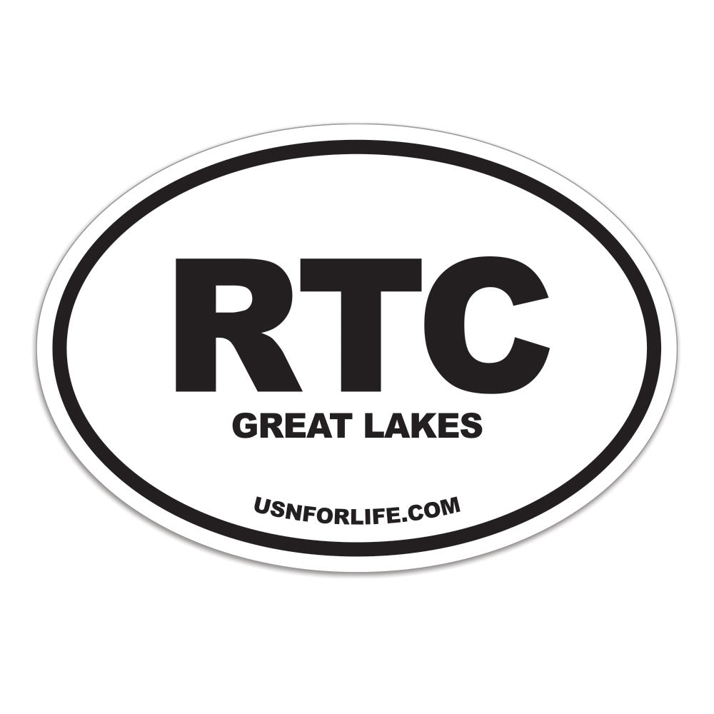 RTC Great Lakes Sticker — USN for Life